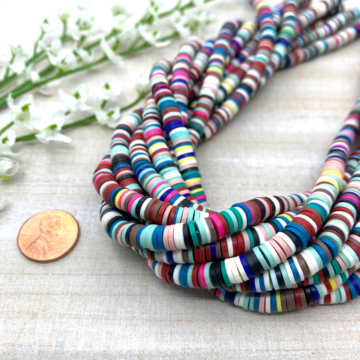 Polymer Clay Classic Mixed Heishi 6mm – Jessie Rae Studio